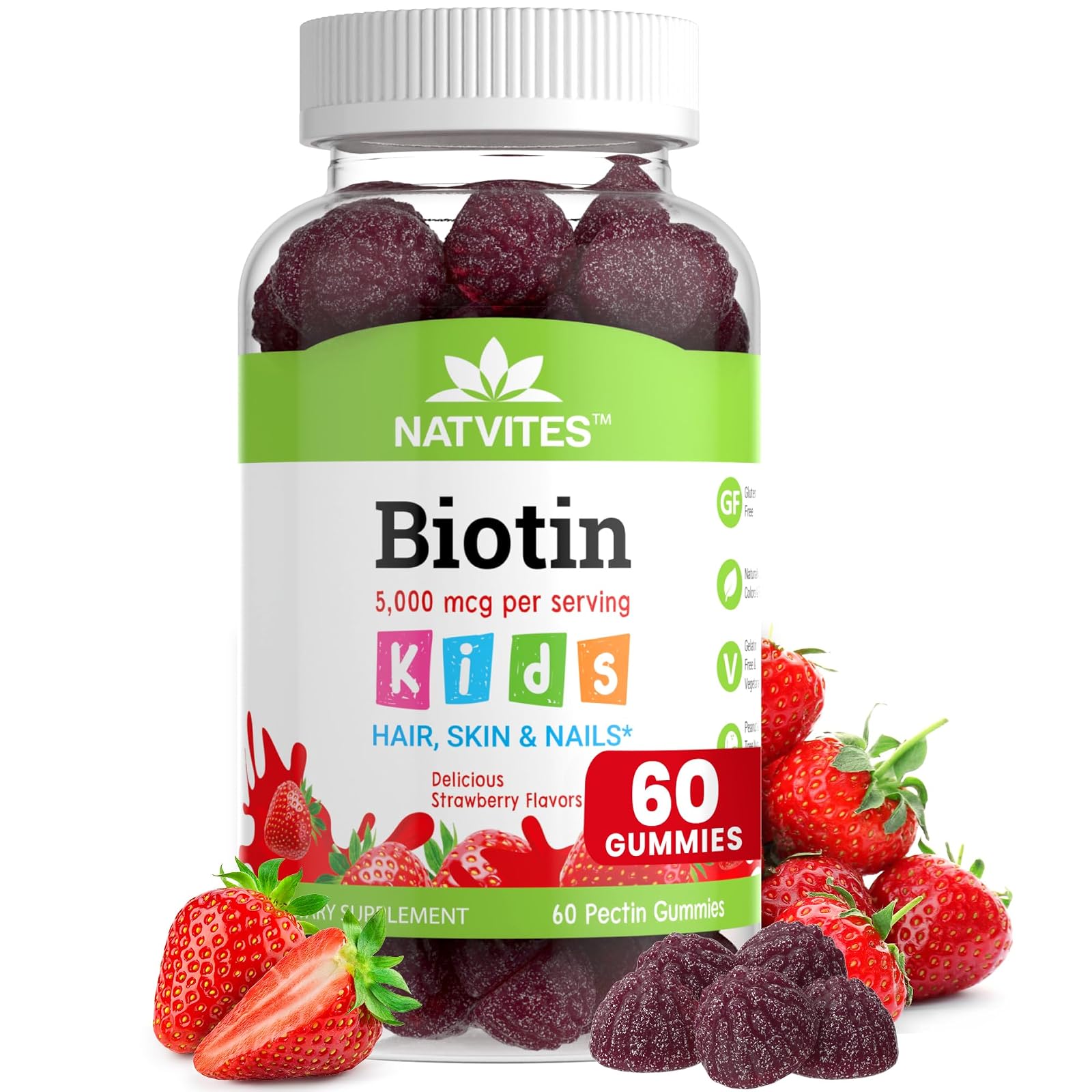 Kids biotin gummies for healthy hair