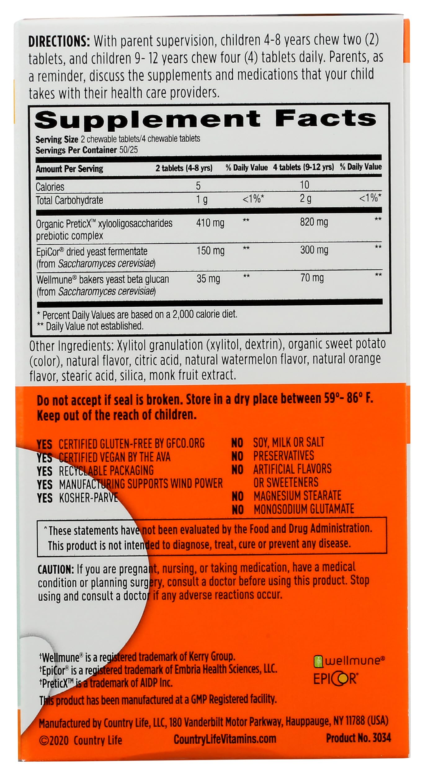 Kids' blended vitamin supplements for everyday health