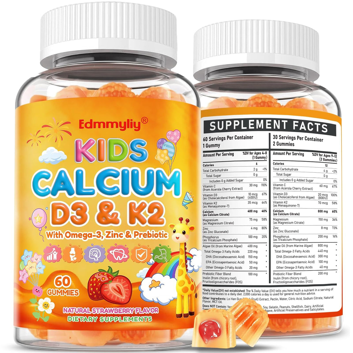 kids calcium gummies with vitamin D3