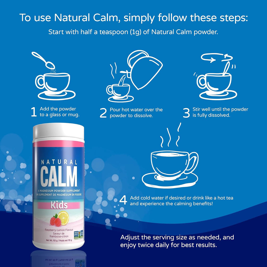 Kids calm magnesium supplement powder