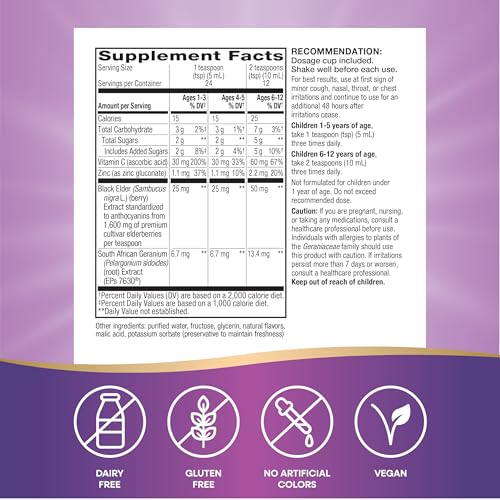 kids cough syrup with elderberry
