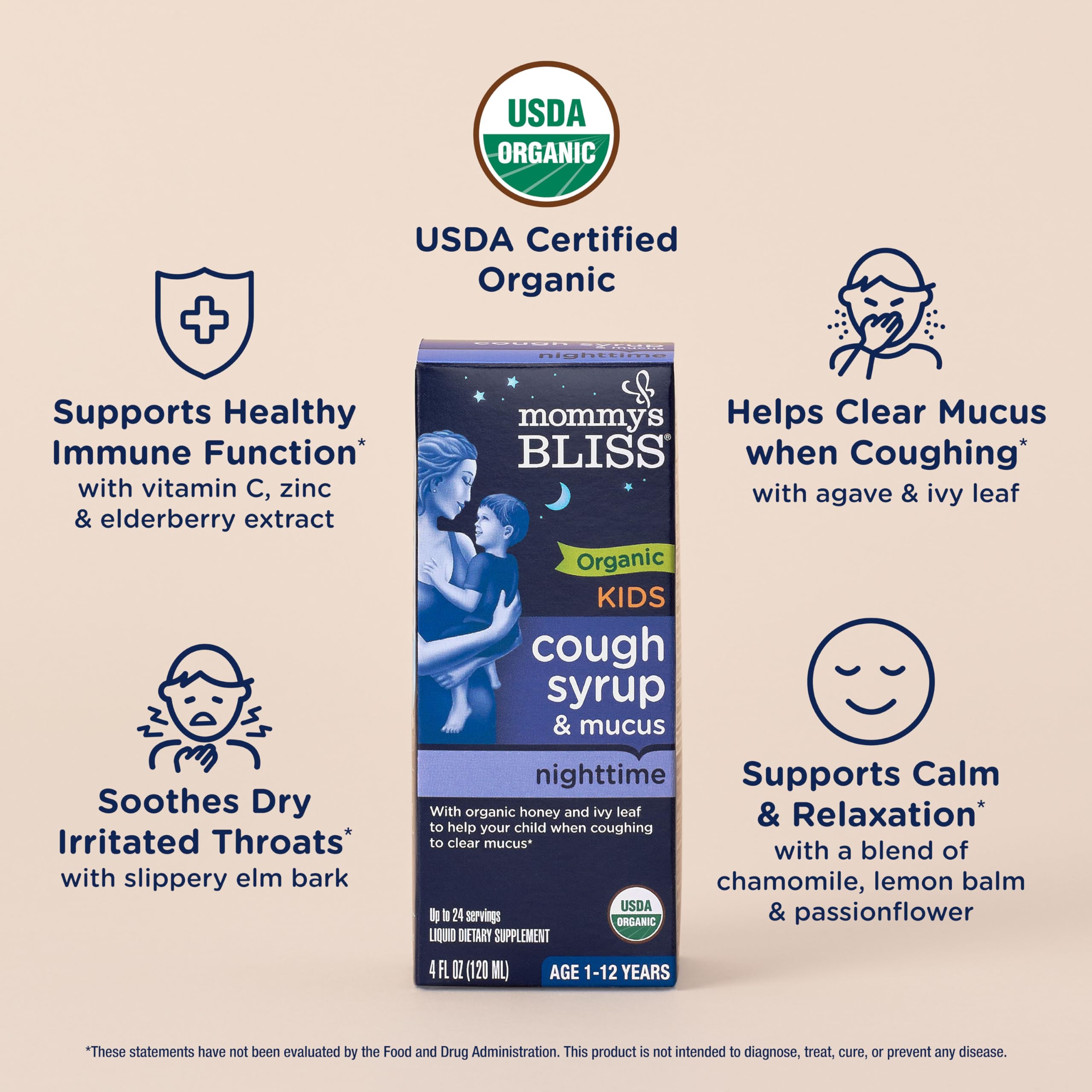 kids cough syrup with organic ingredients