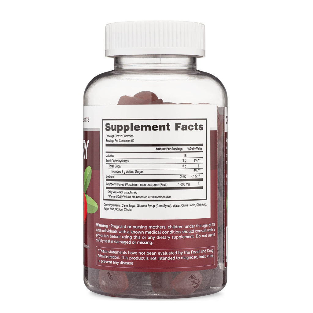 Kids' cranberry gummies for wellness