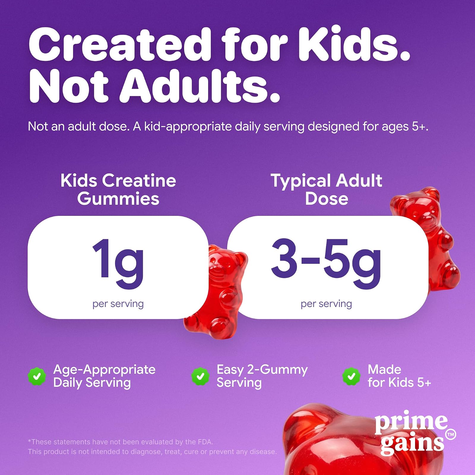 Kids creatine gummies for active lifestyles