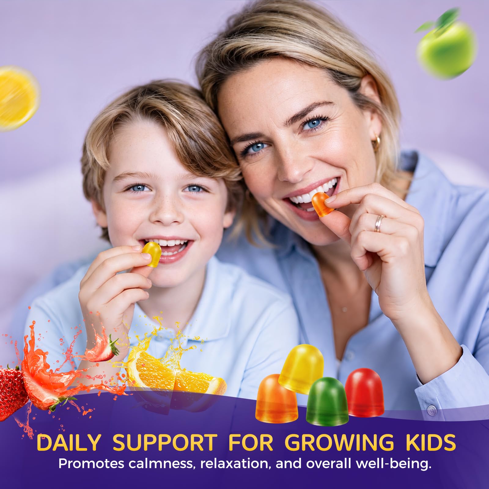 Kids' daily magnesium supplement gummies