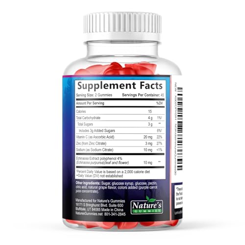 Kids daily vitamins with echinacea
