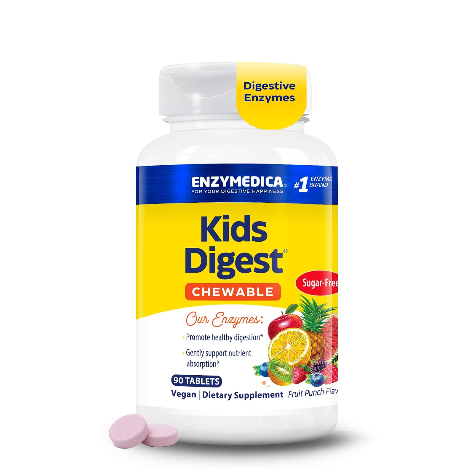 kids digest chewable enzyme supplement
