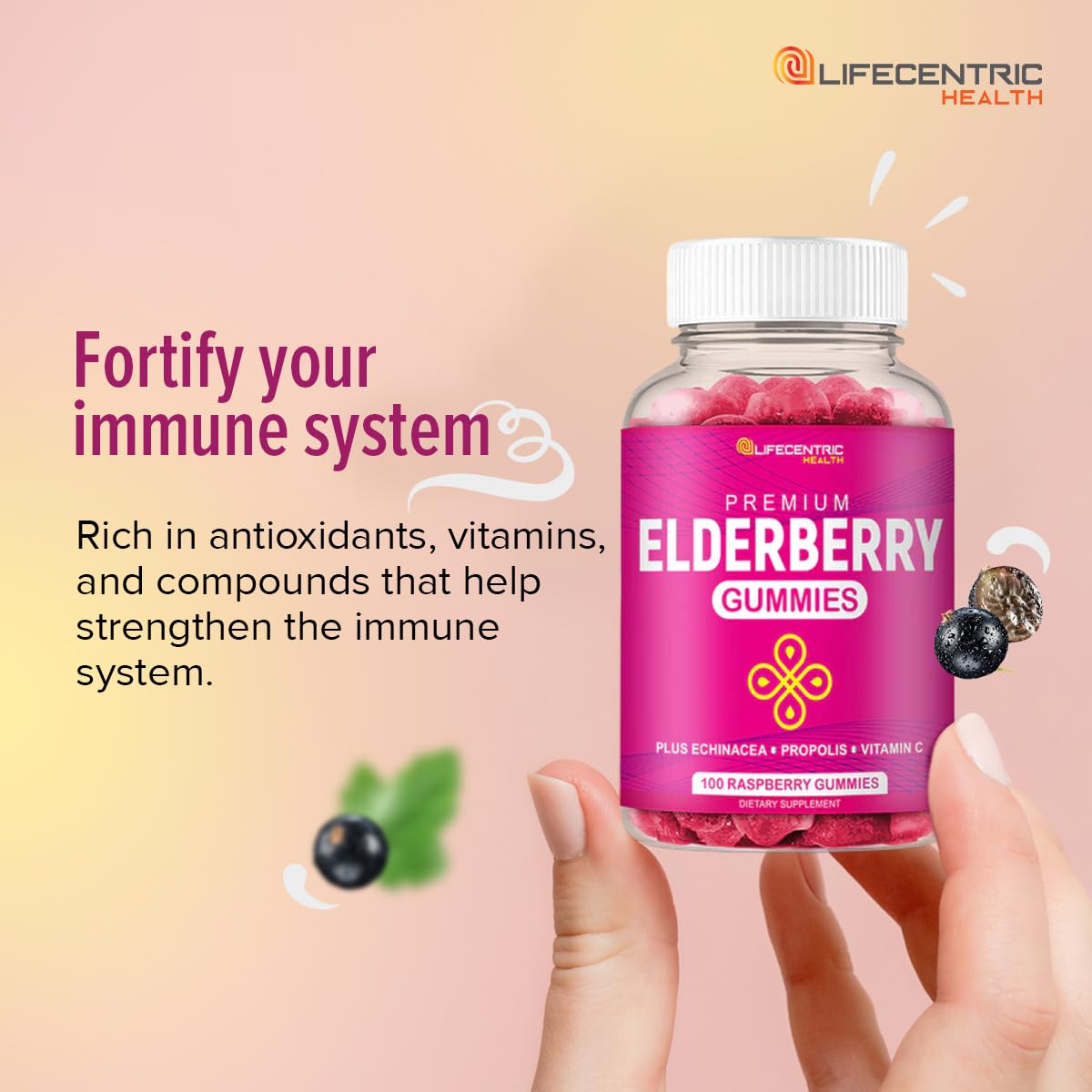 kids elderberry gummies for cold relief