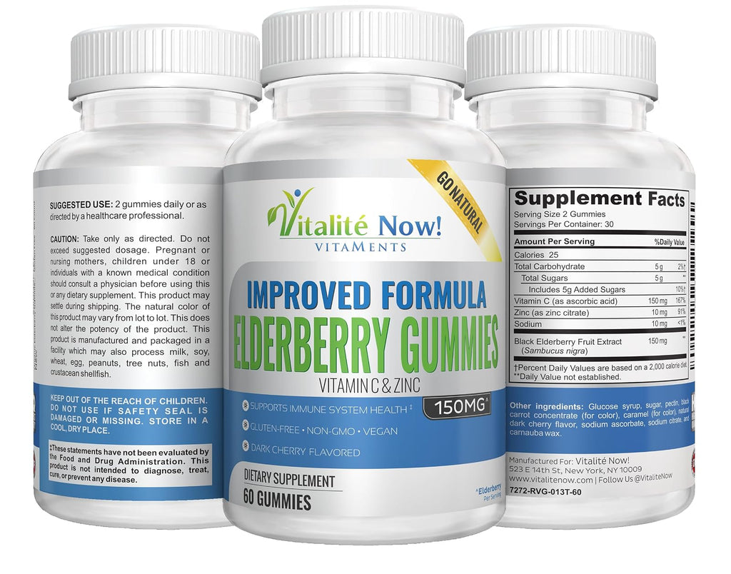 kids elderberry gummies with vitamin C