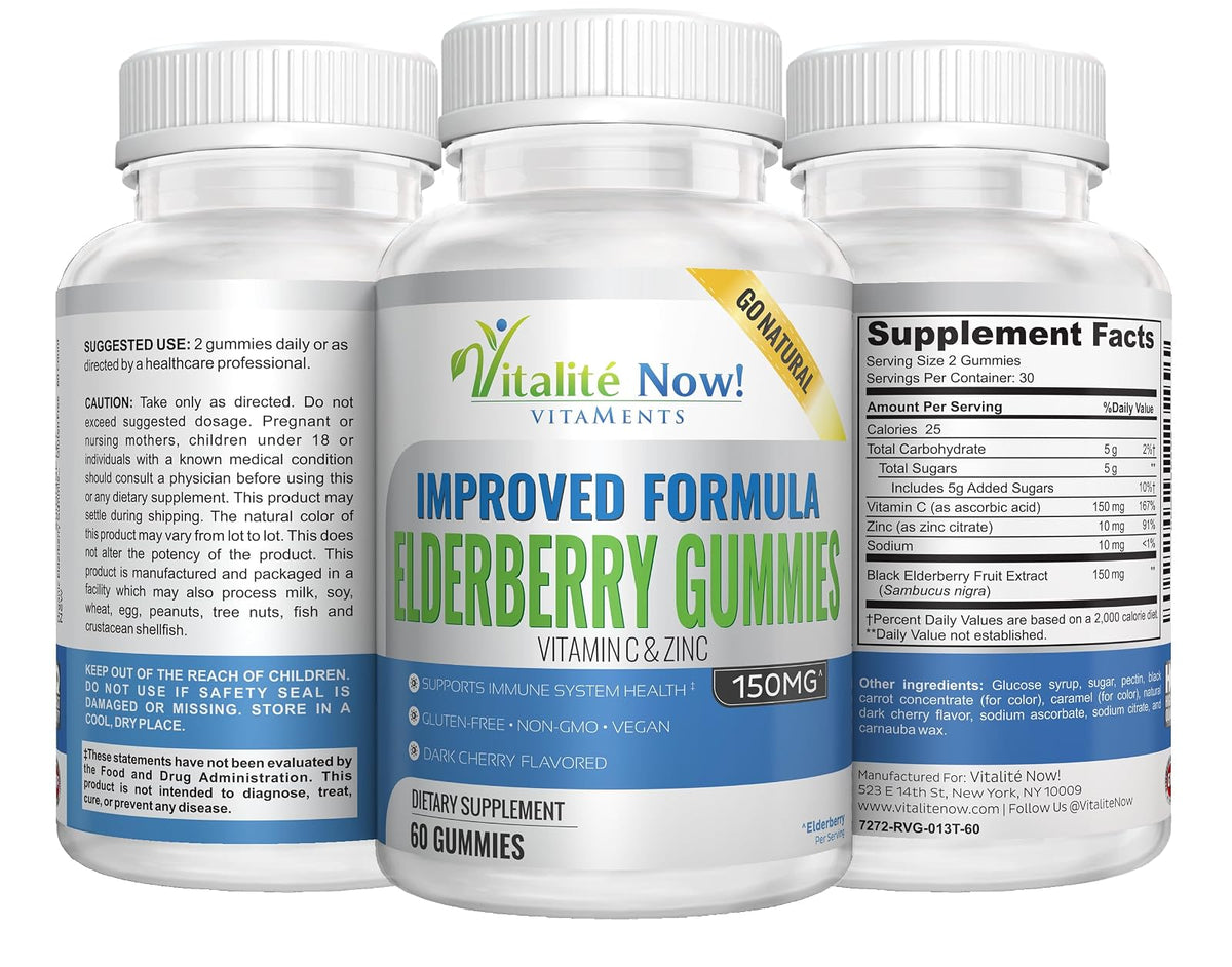 kids elderberry gummies with vitamin C