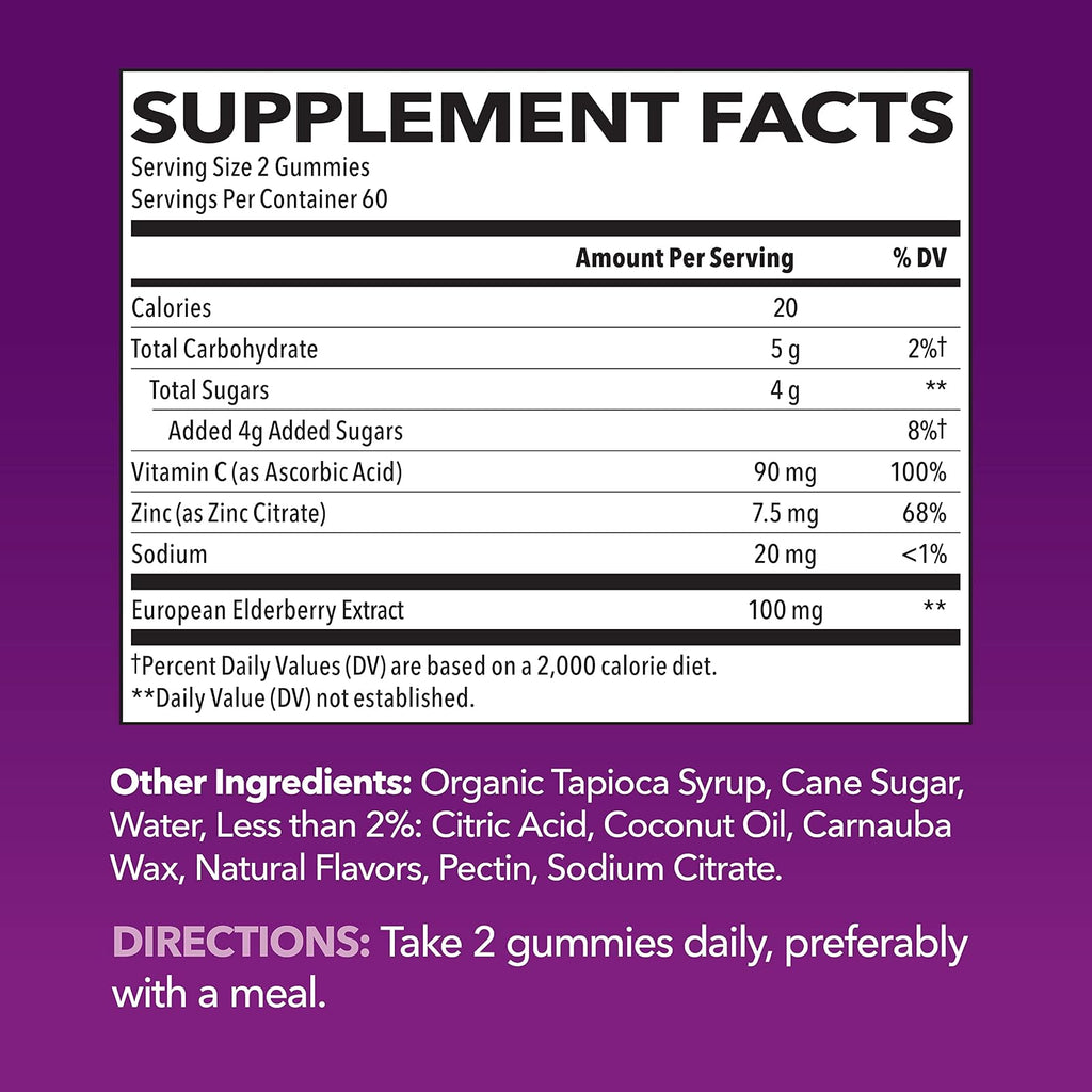 kids elderberry gummies with vitamin C