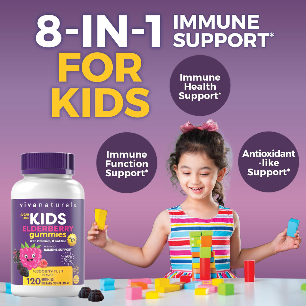 kids elderberry gummies with vitamin C