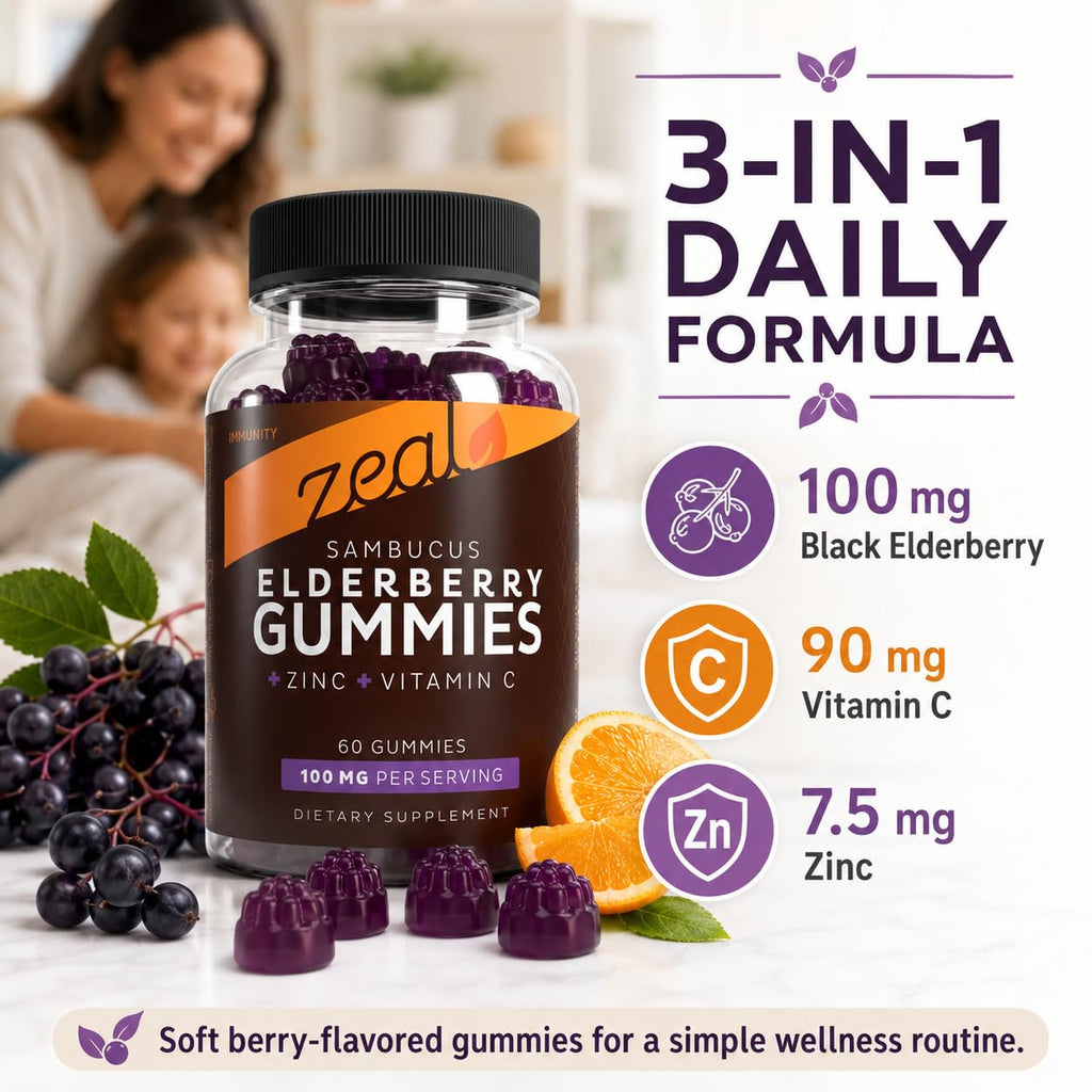 kids elderberry gummies with zinc benefits