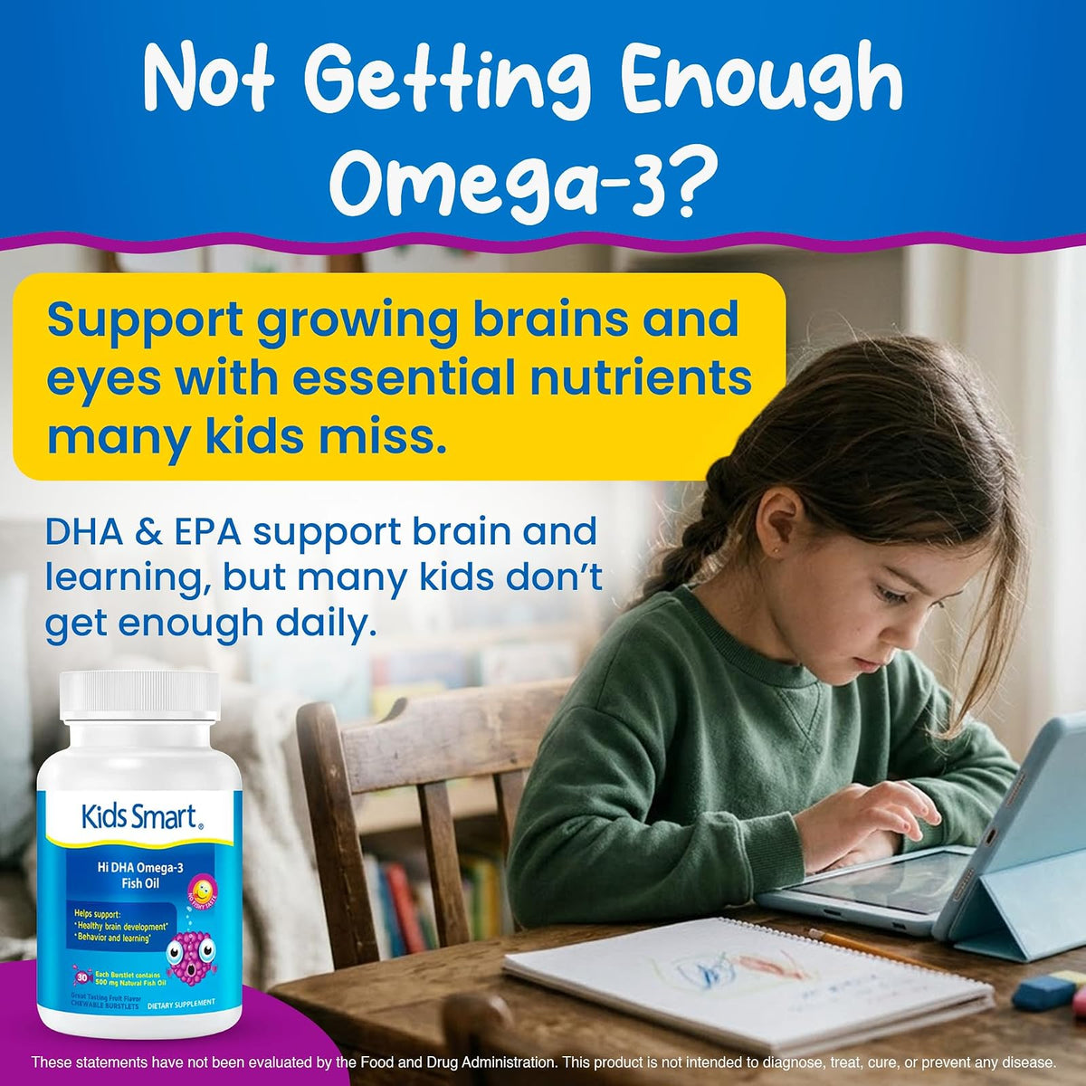 Kids fish oil softgels for health