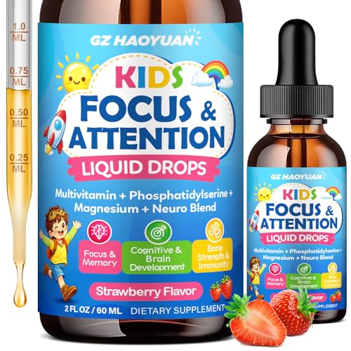 Kids focus attention drops supplement