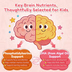 Kids focus gummies for better concentration