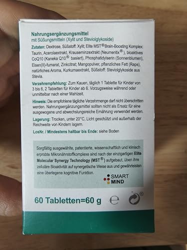 Kids focus supplement with taurine