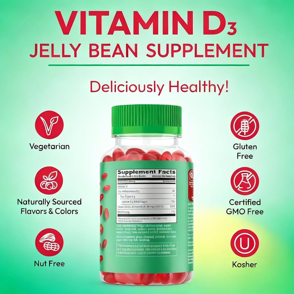 Kids-friendly Vitamin D3 gummy vitamins