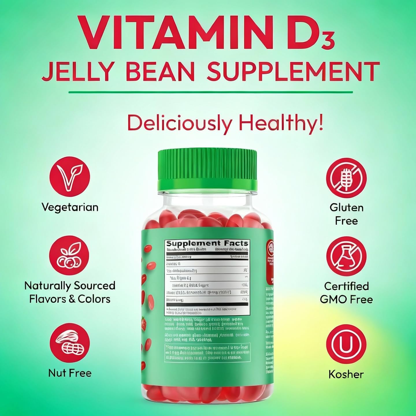 Kids-friendly Vitamin D3 gummy vitamins