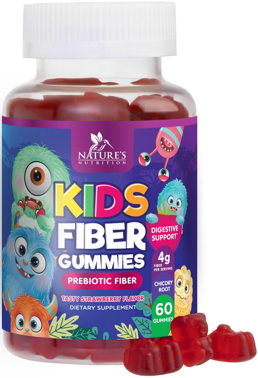 kids gummies with 4g dietary fiber