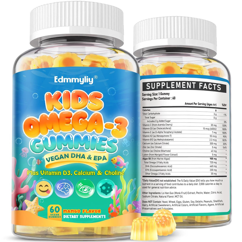 kids gummies with algae omega-3
