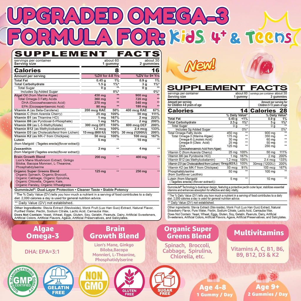 kids gummies with DHA and EPA