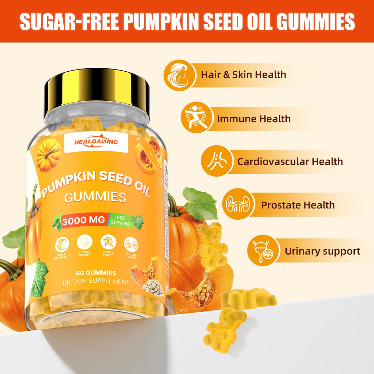 Kids gummy multivitamin with pumpkin seed