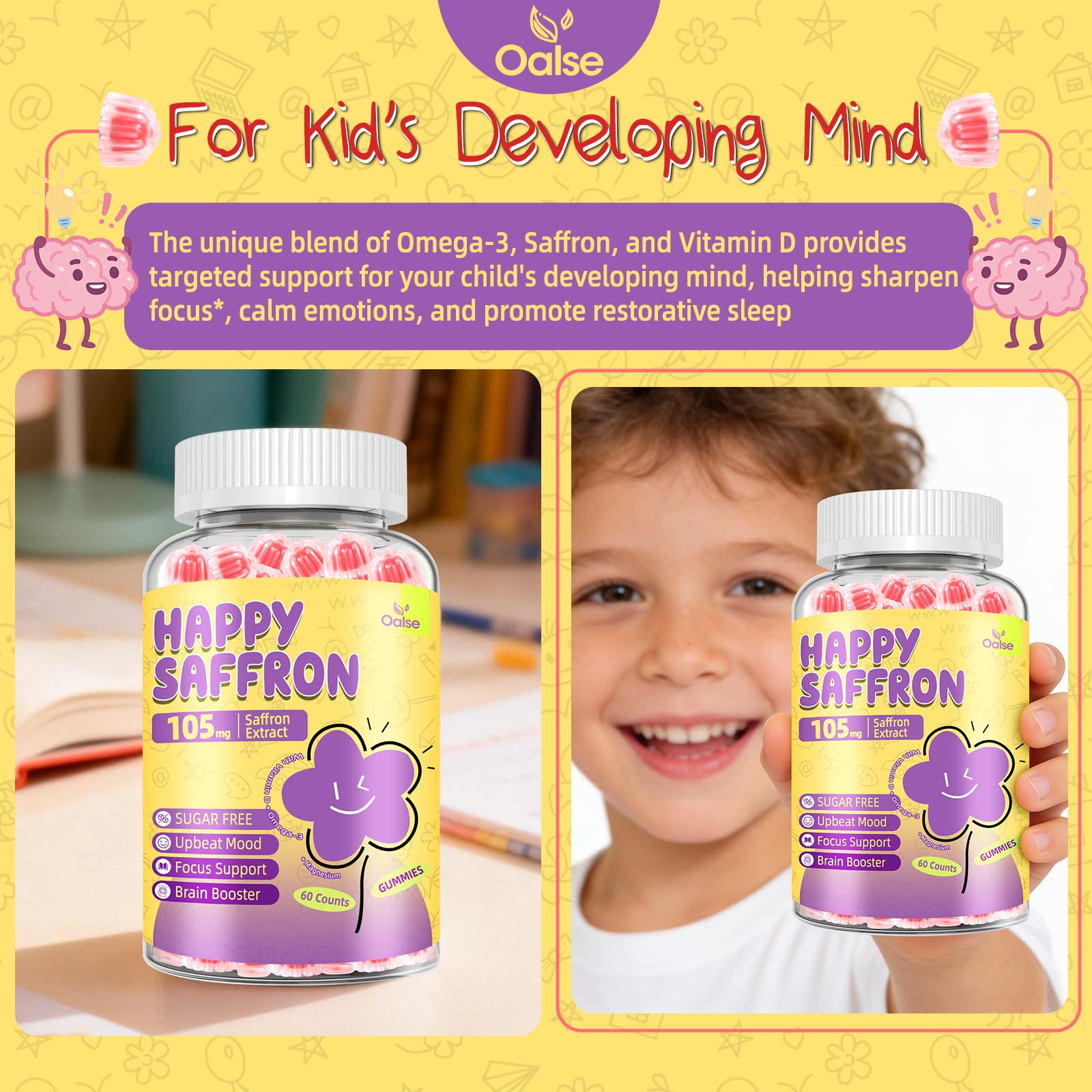 Kids gummy vitamins for better mood