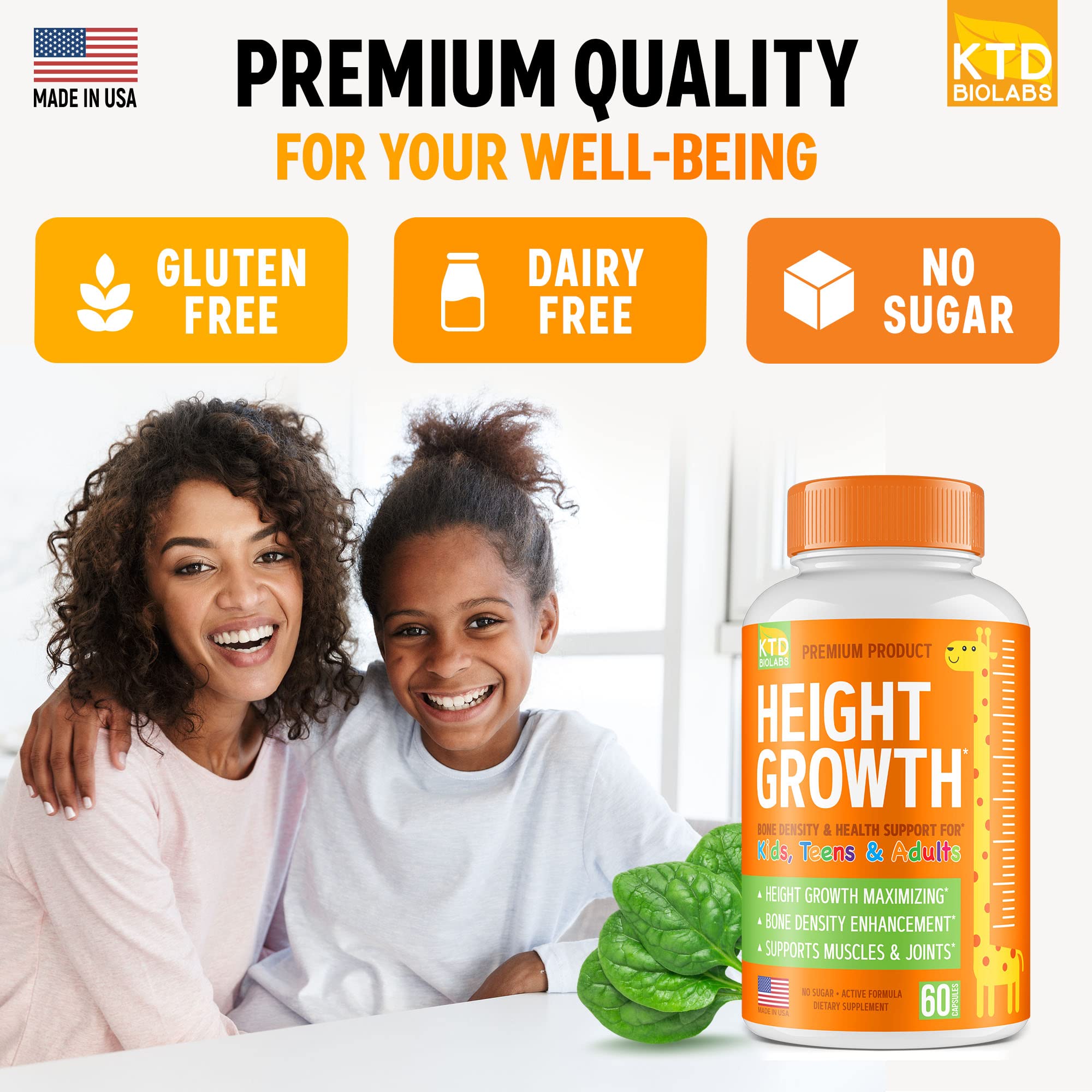 Kids' health supplements with minerals