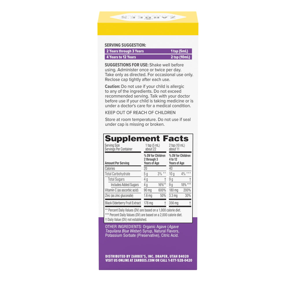 kids' health with elderberry syrup