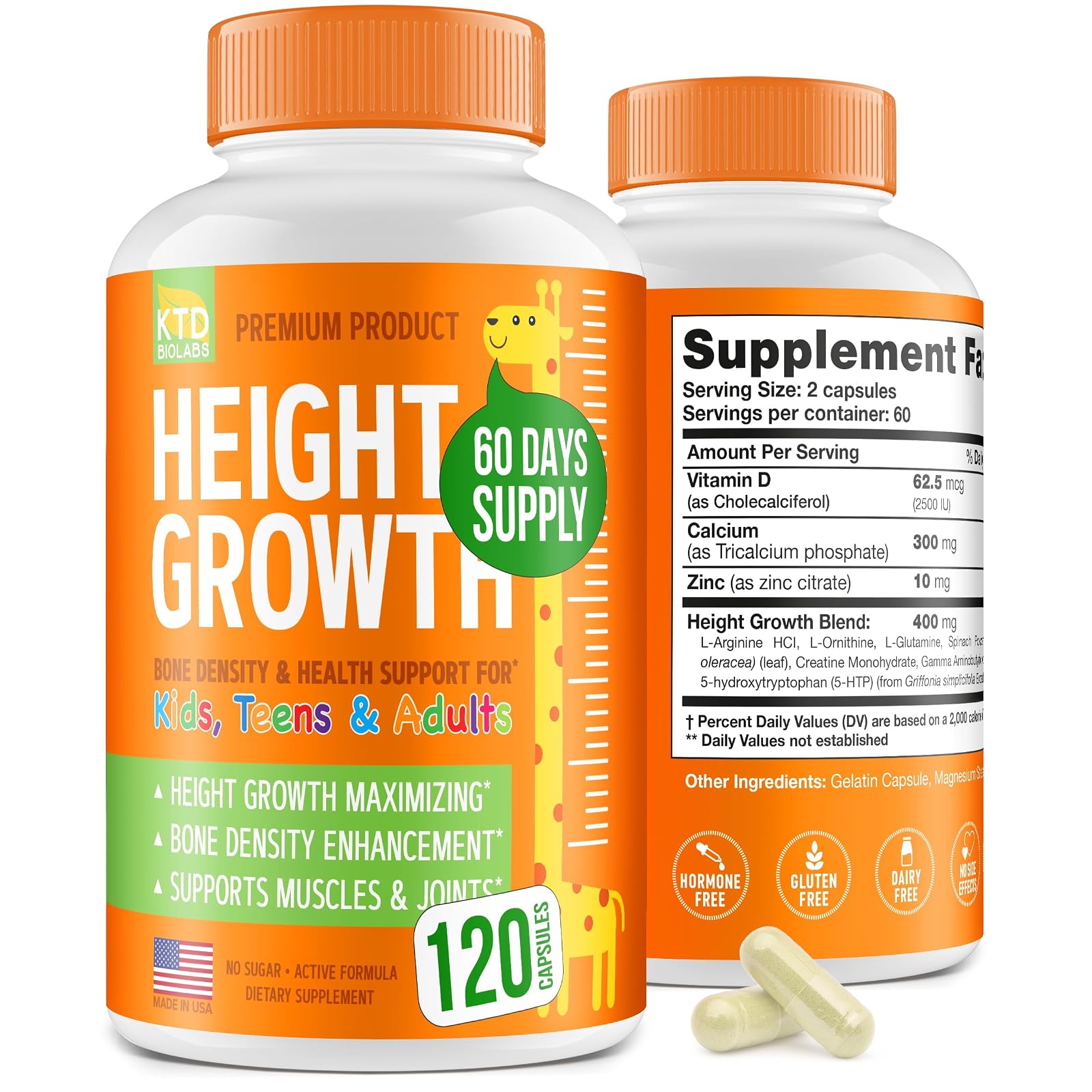 kids height growth support capsules