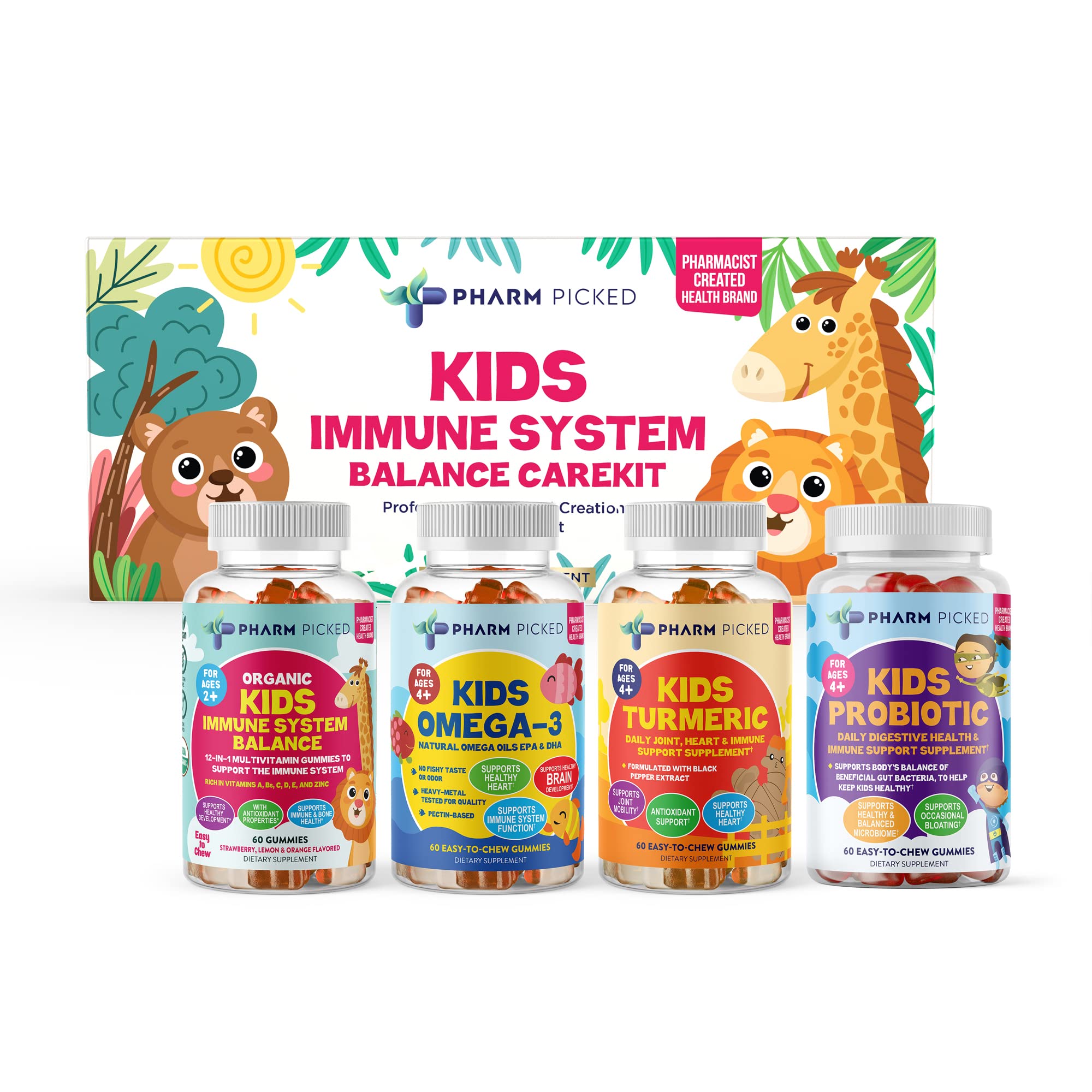 Kids immune system gummies for health
