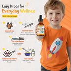 Kids liquid vitamins with lactoferrin