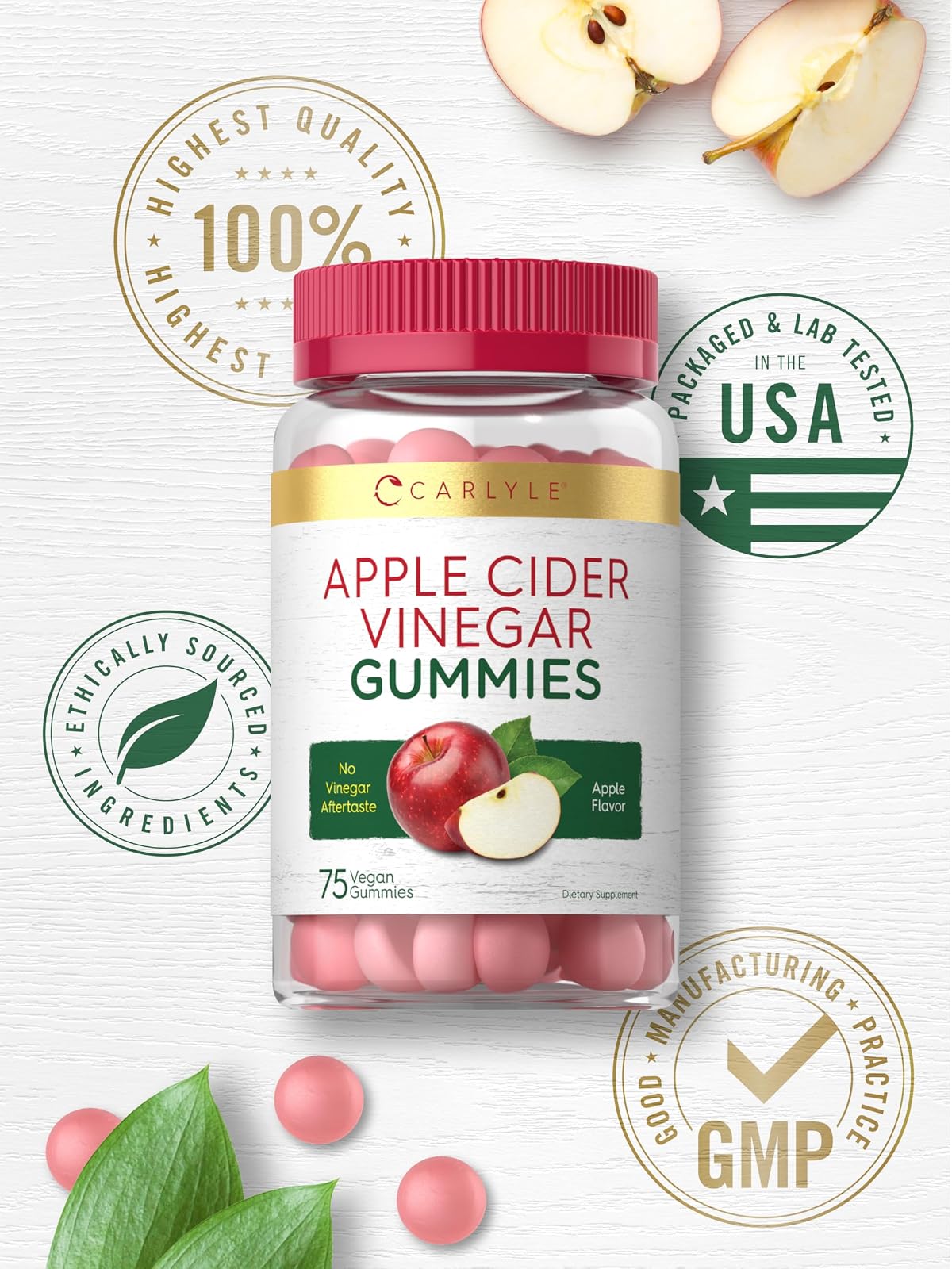 Kids love Carlyle apple cider gummies