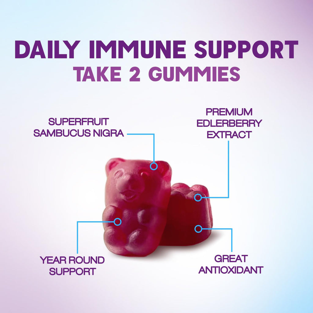 kids love elderberry immune gummies