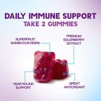 kids love elderberry immune gummies