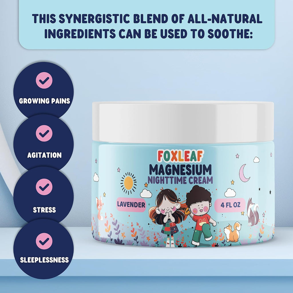 kids magnesium cream for bedtime relaxation