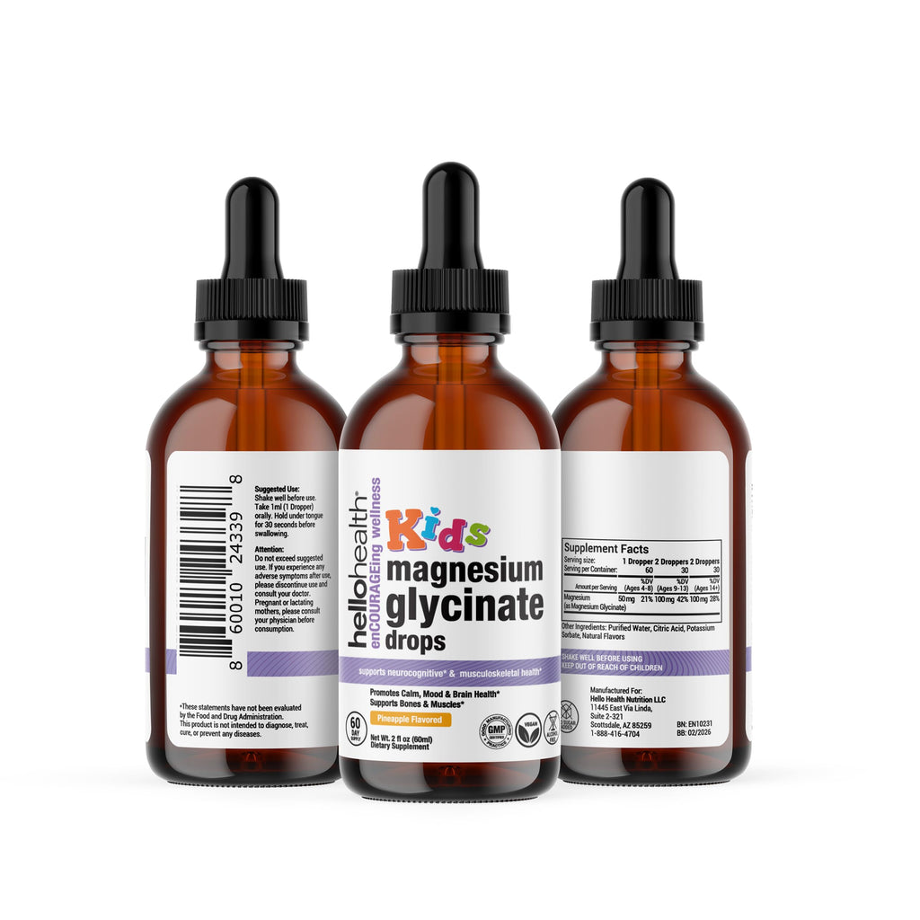 Kids magnesium glycinate liquid drops
