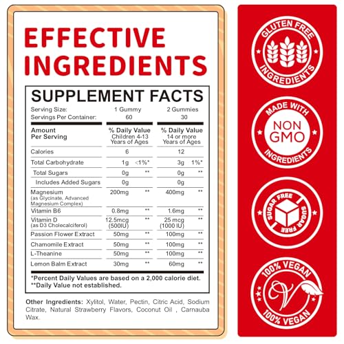 kids magnesium gummies with vitamin D3