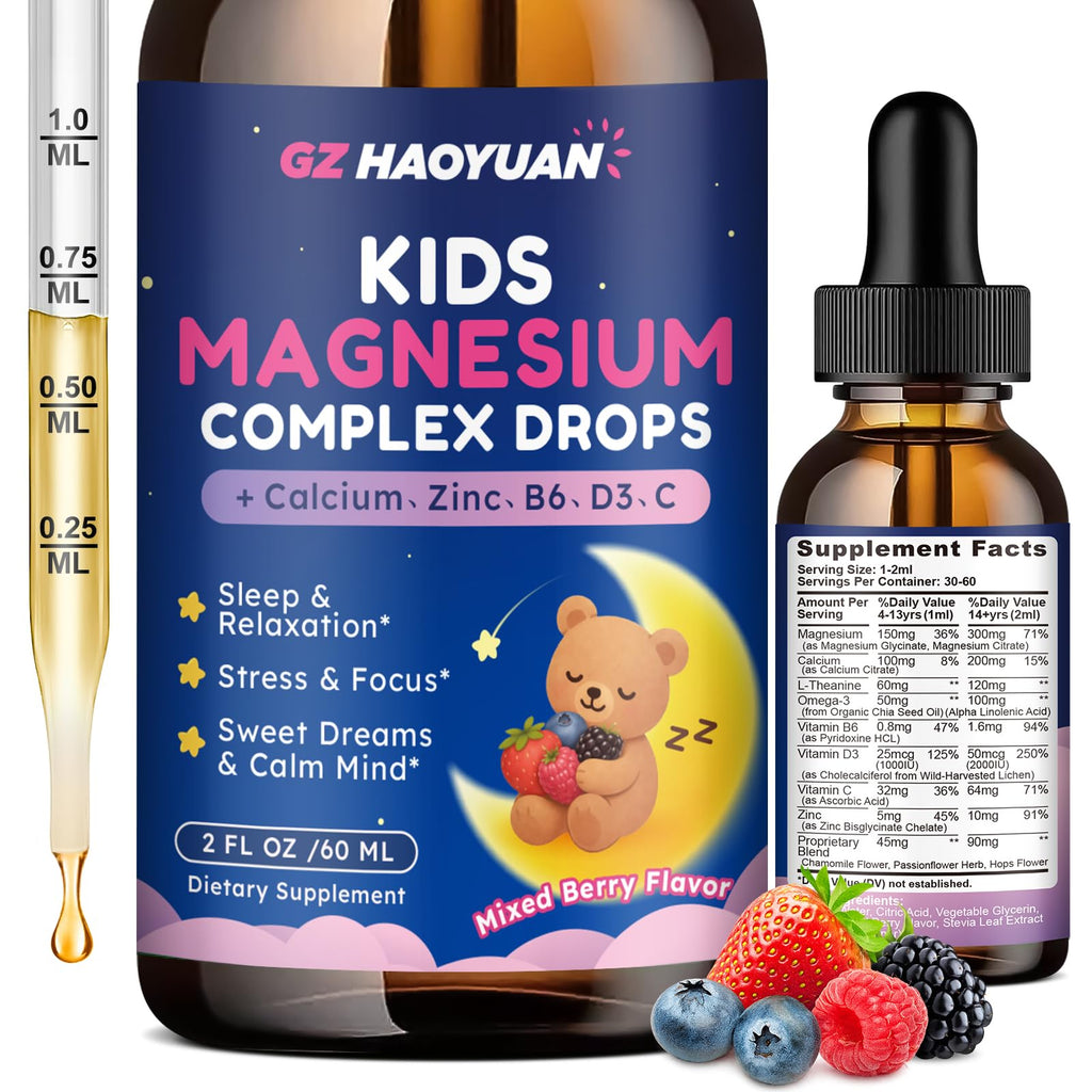 Kids magnesium liquid drops benefits