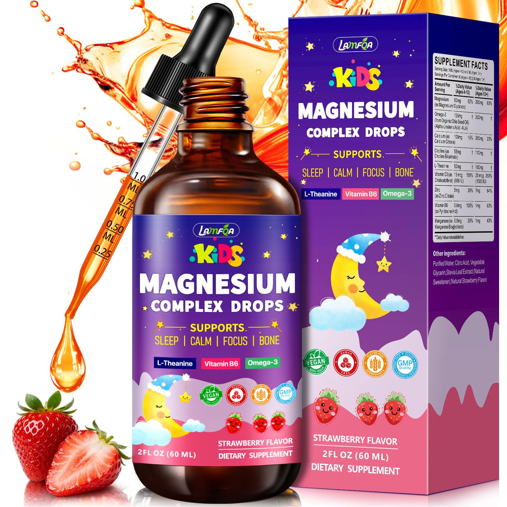 Kids magnesium liquid drops for relaxation