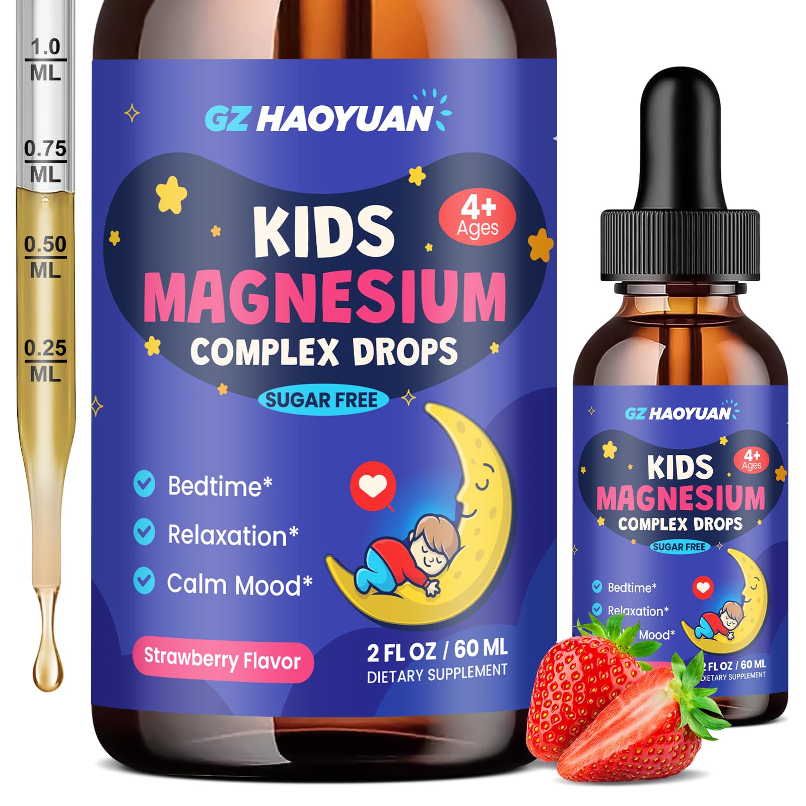 Kids magnesium liquid drops for sleep