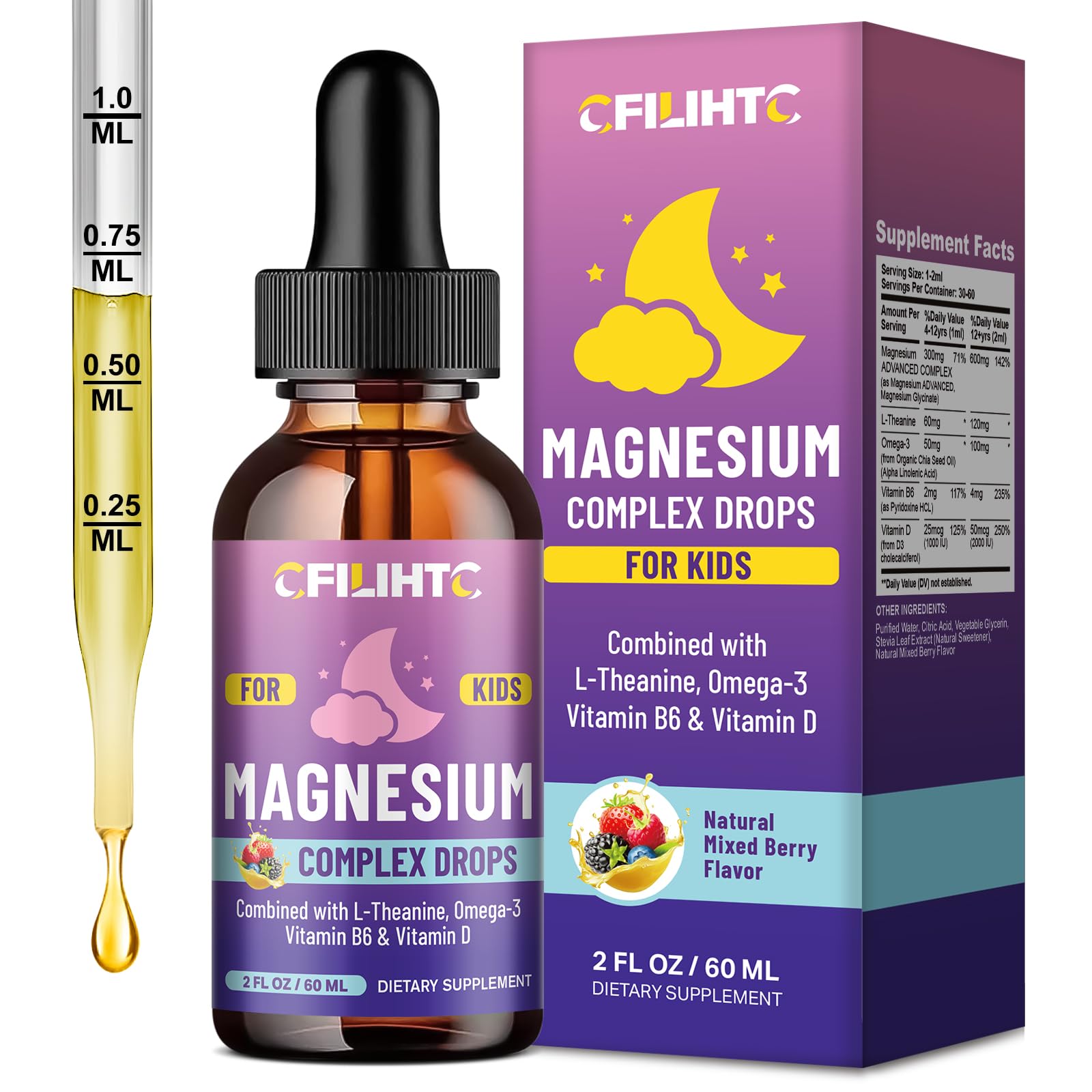 Kids magnesium liquid drops