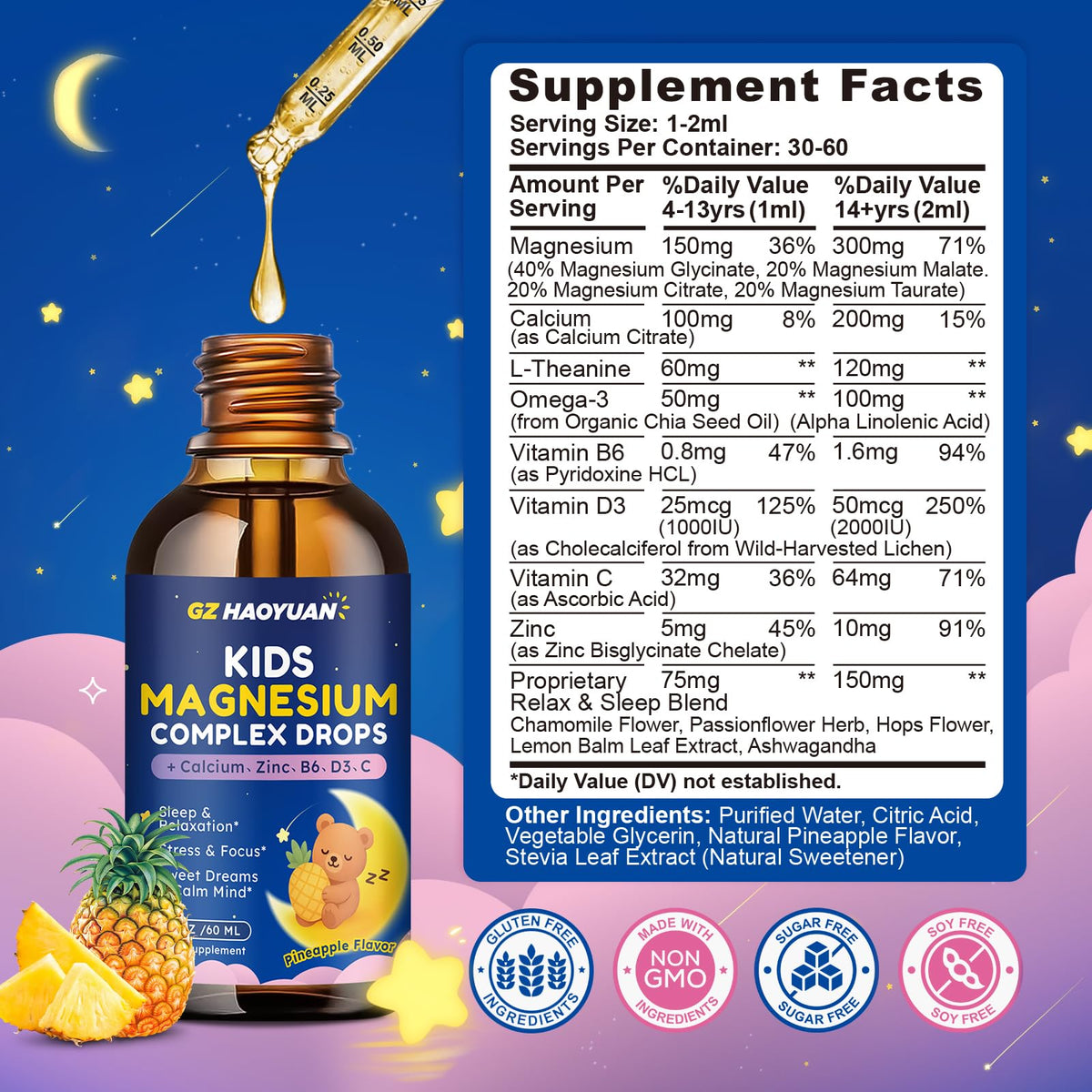 Kids magnesium supplement for relaxation