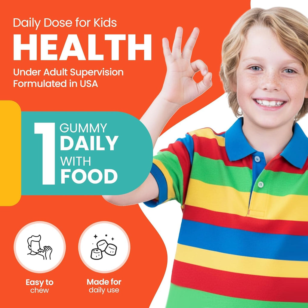 Kids Migraine Gummies with essential vitamins