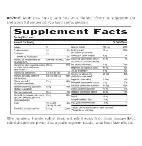 Kids multivitamin alternative in tasty wafers