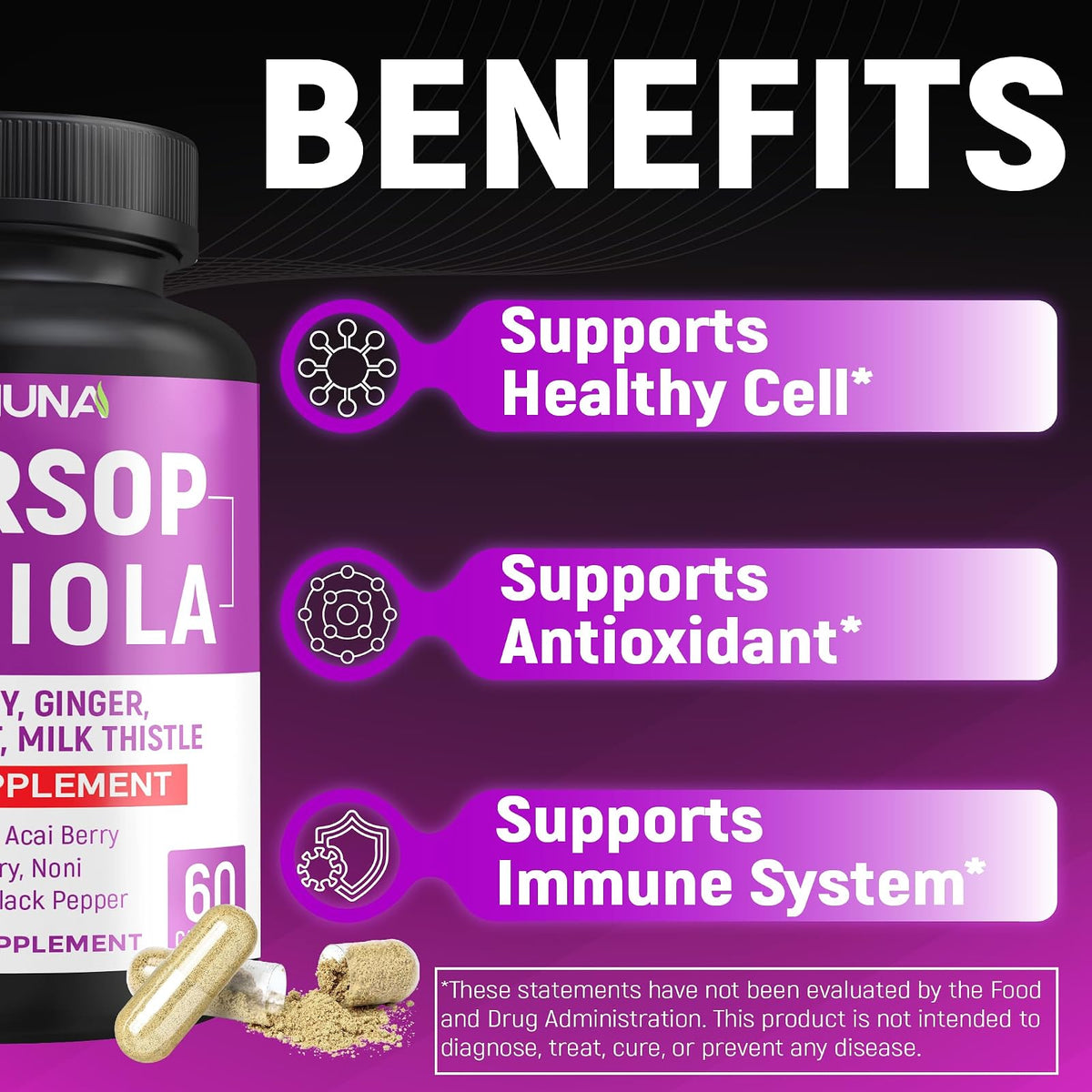 Kids multivitamin capsules for growth support