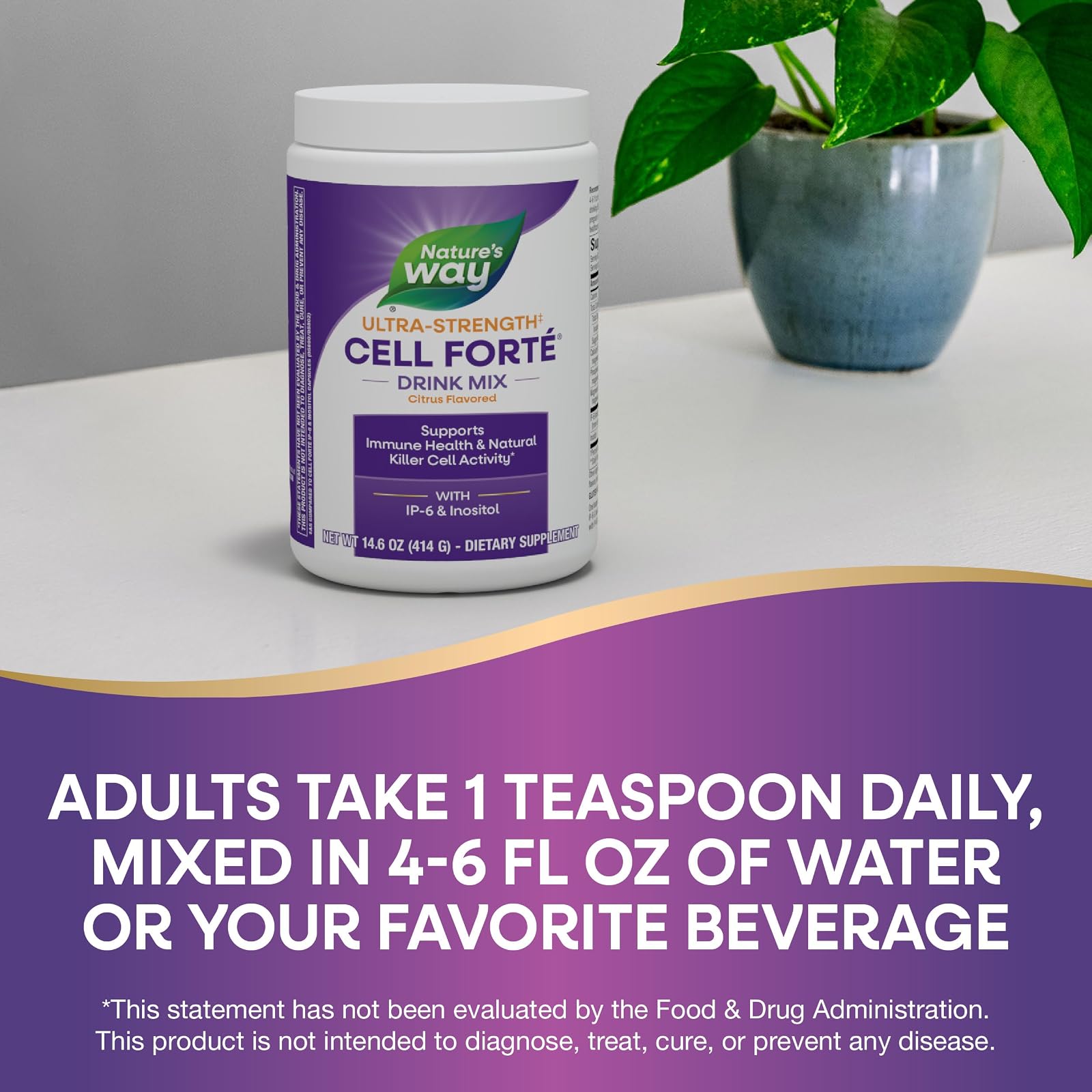 Kids multivitamin drink mix for growth