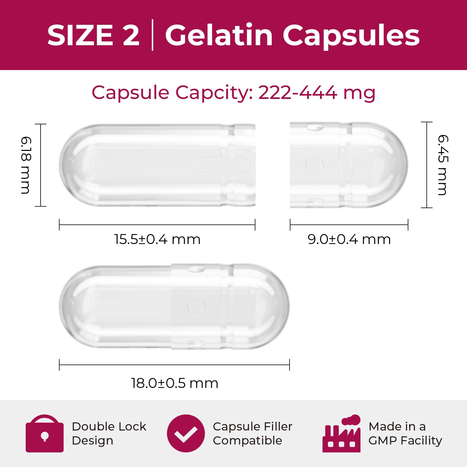 kids multivitamin empty gelatin capsules