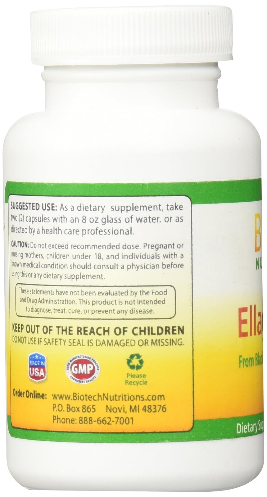 kids multivitamin featuring ellagic acid
